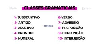 O que é Classe Gramatical? Definição, Tipos e Exemplos!